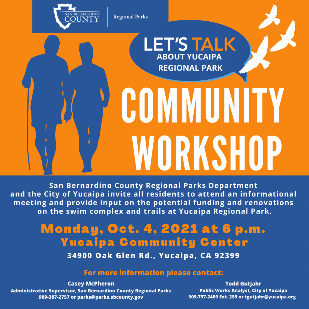 Yucaipa Prop. 68 Community Workshop – Parks
