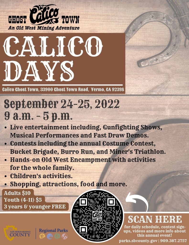 Calico Days at Calico Ghost Town – Parks