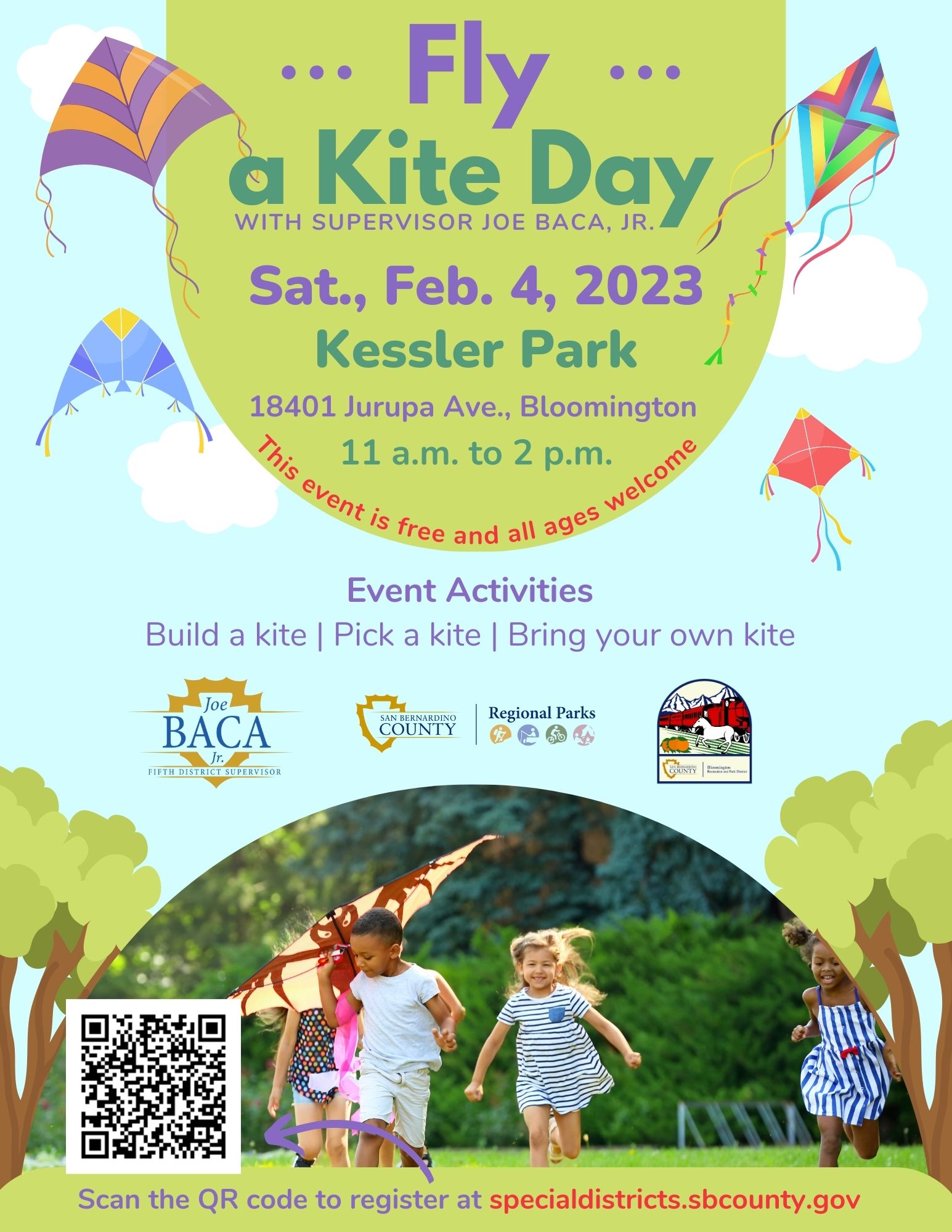 Fly a Kite with Supervisor Joe Baca Jr. at Kessler Park – Parks