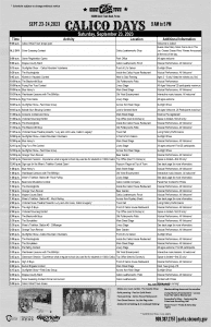 Calico Days – Parks