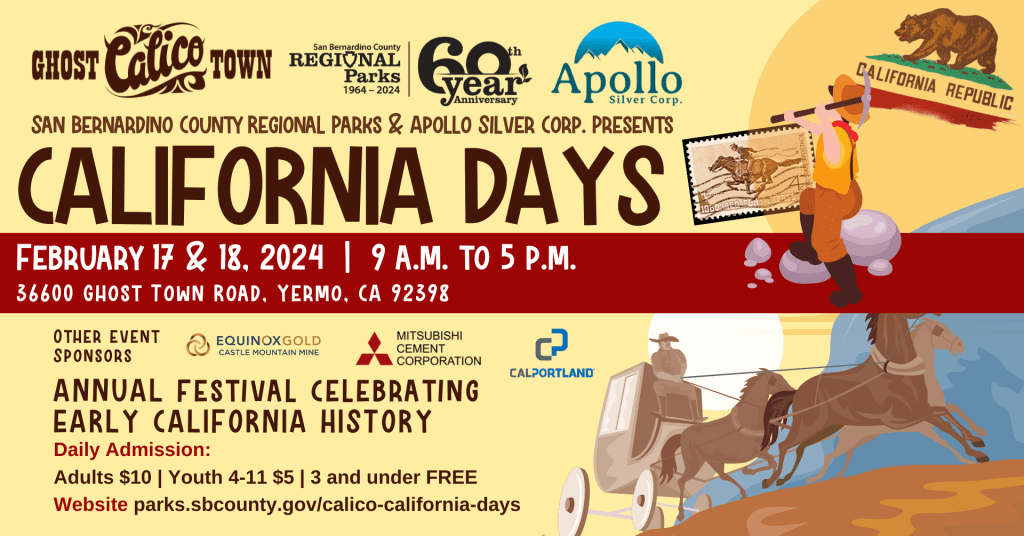 California Days at Calico Ghost Town – Parks